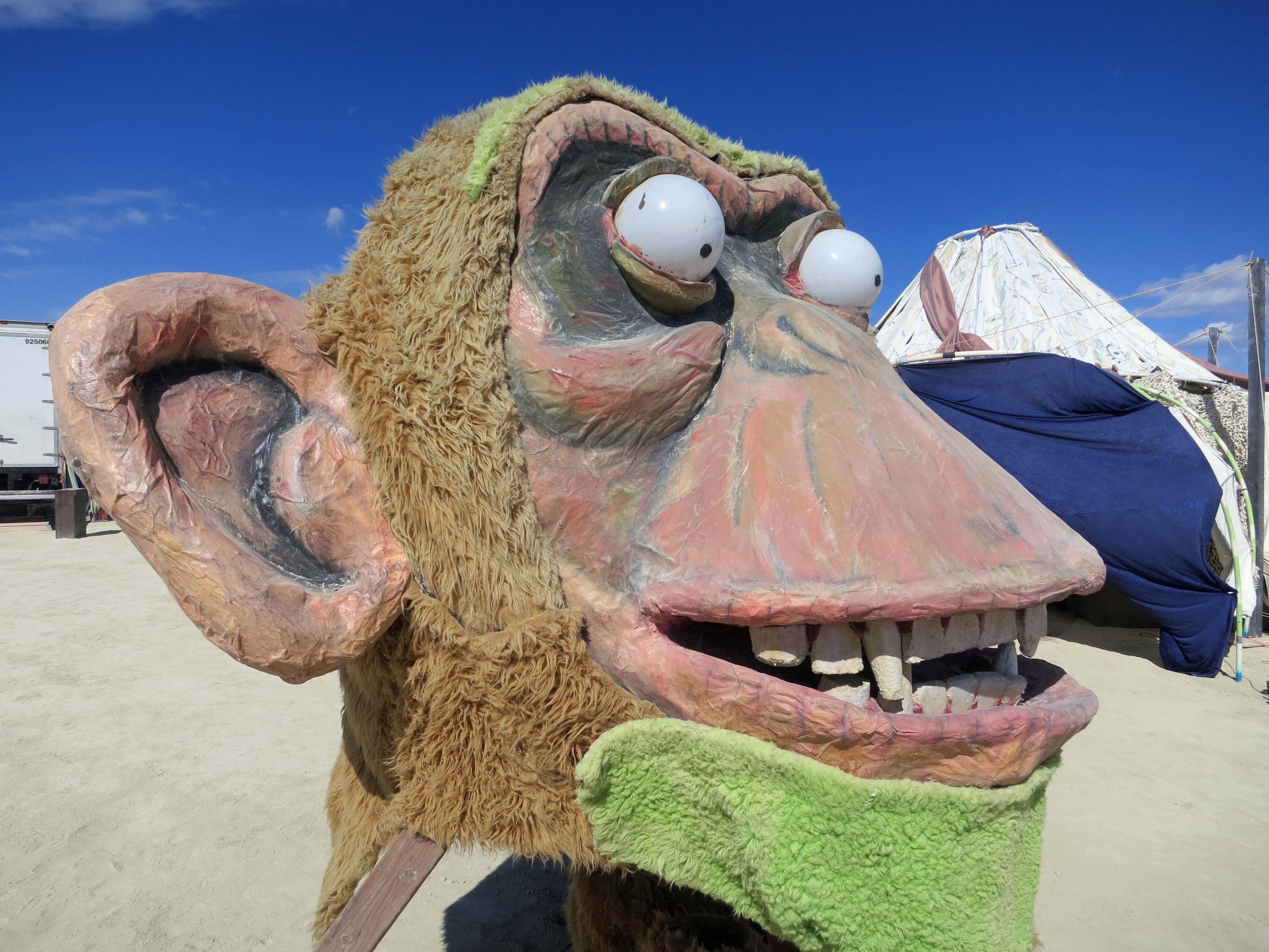 Burning Man monkey | Wandering through Time and Place