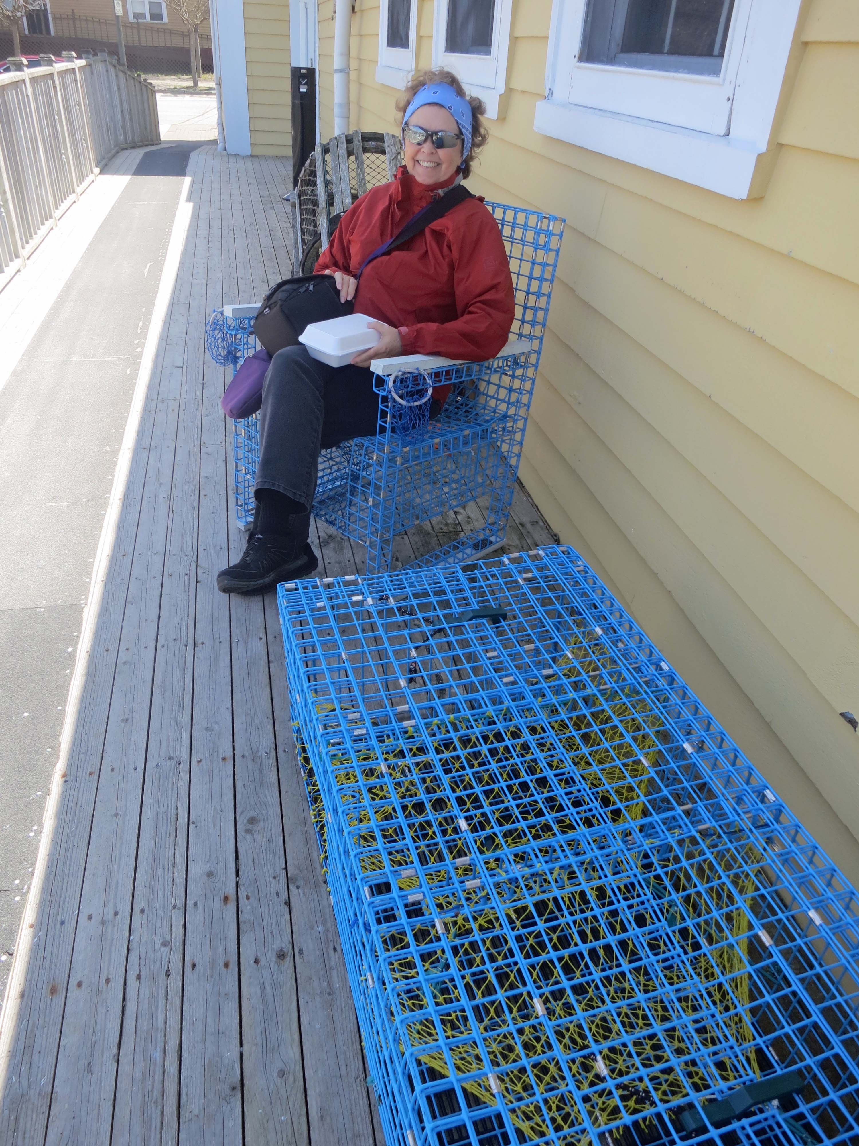 peggy-with-crab-trap-furniture | Wandering through Time and Place