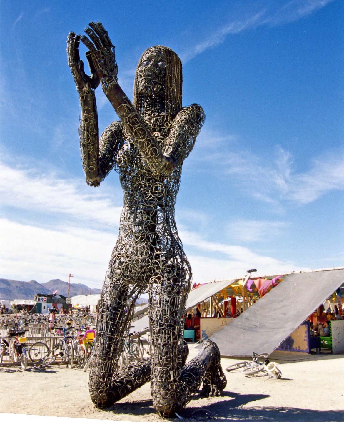 Colossal Women The Sculptures Of Burning Man Wandering Through Time
