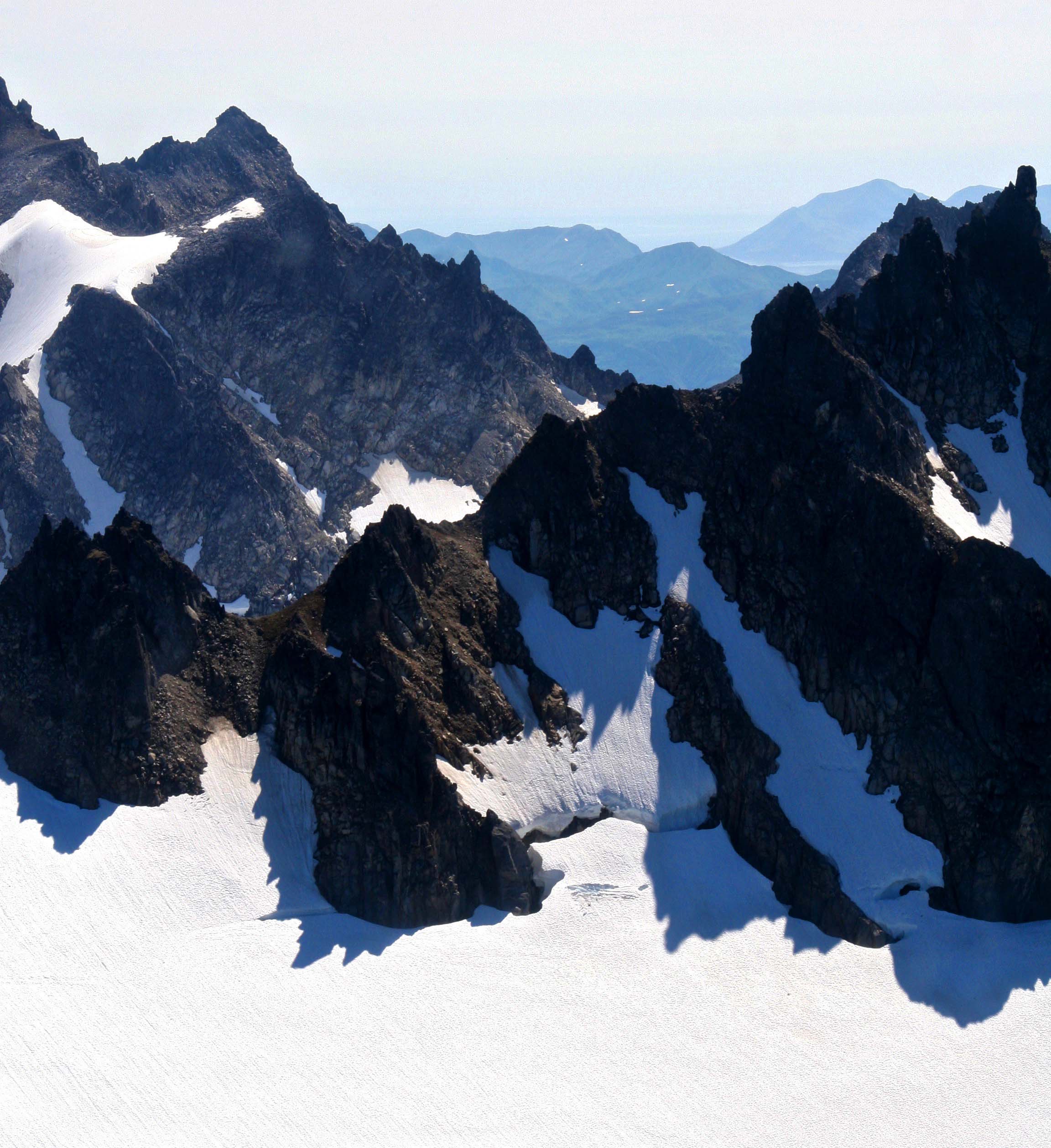 Peaks and snow on Kodiak Island | Wandering through Time and Place